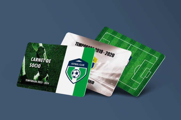 Tarjetas y Carnets de PVC. Clubes deportivos | Reprotel